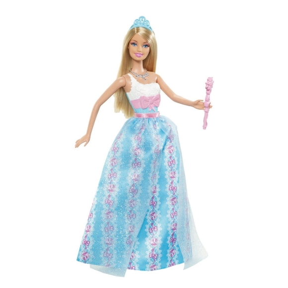 Mattel | Toys | Barbie Princess Barbie Blue Dress Doll 22 Version Nib ...